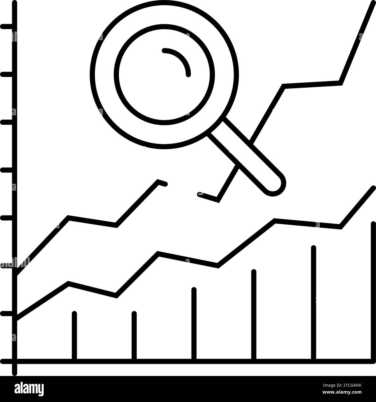 Desktop laptop graph illustration Black and White Stock Photos & Images ...