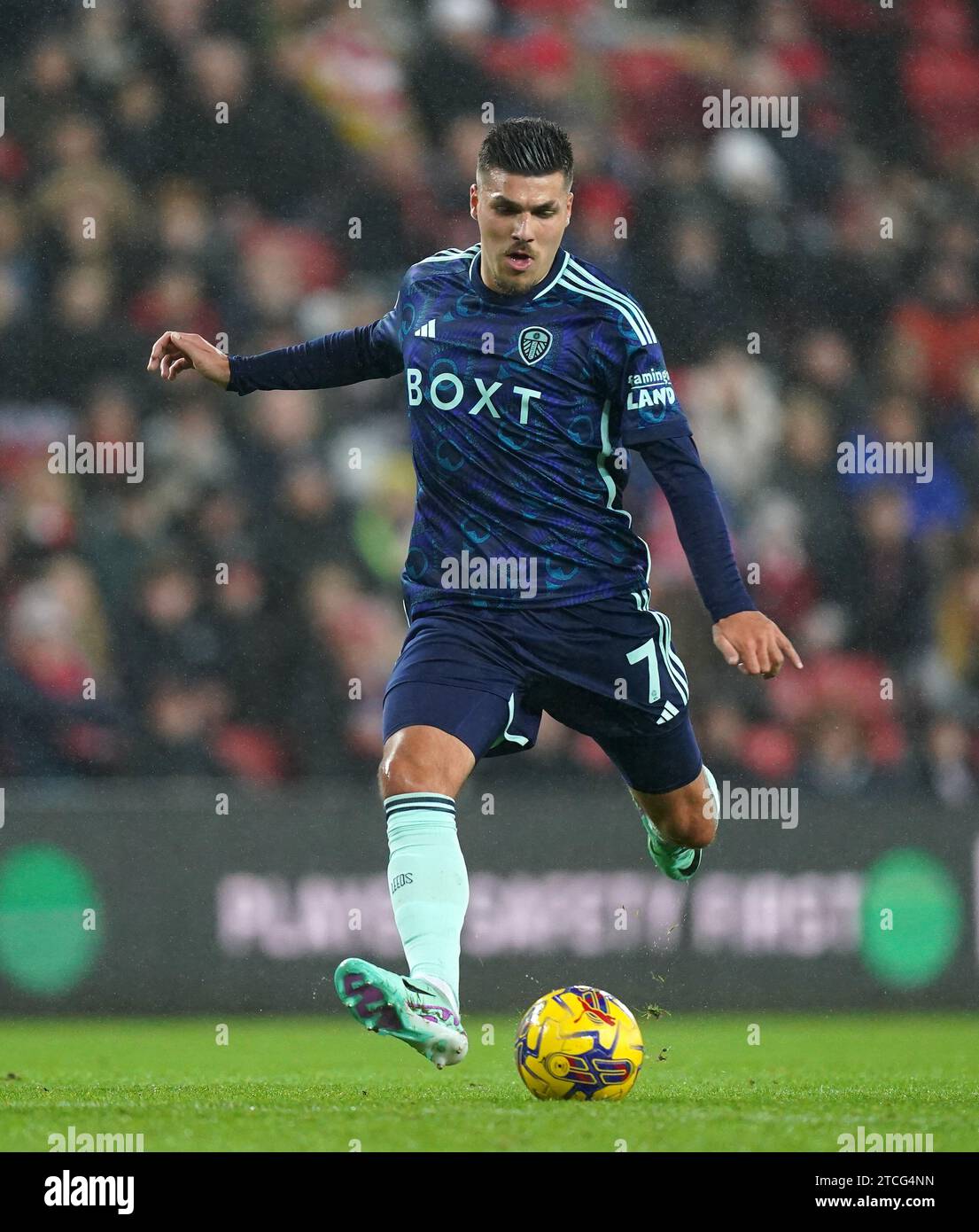 Leeds United's Joel Piroe during the Sky Bet Championship match at the ...