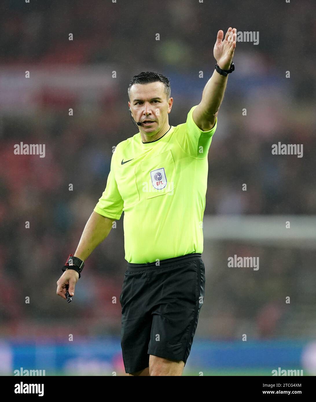 Referee Dean Whitestone during the Sky Bet Championship match at the ...