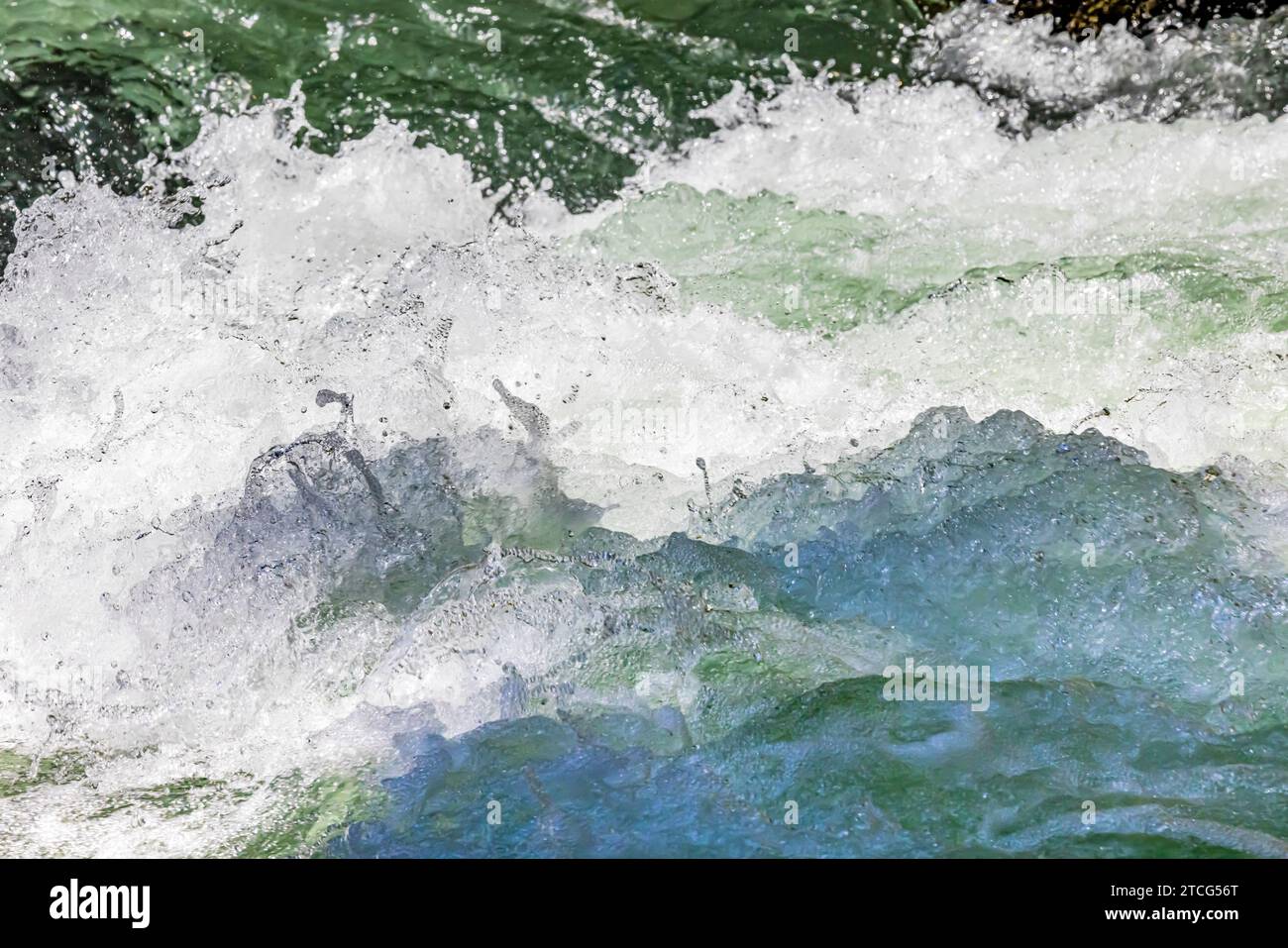 The fast glacial waters of the Dosewallips River, Olympic National ...
