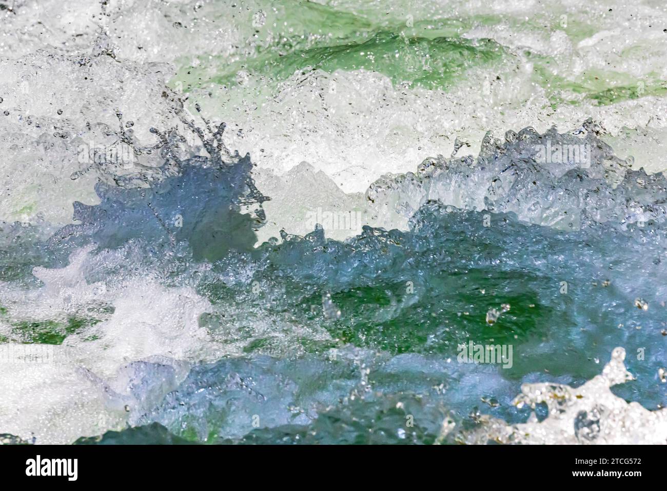 The fast glacial waters of the Dosewallips River, Olympic National ...