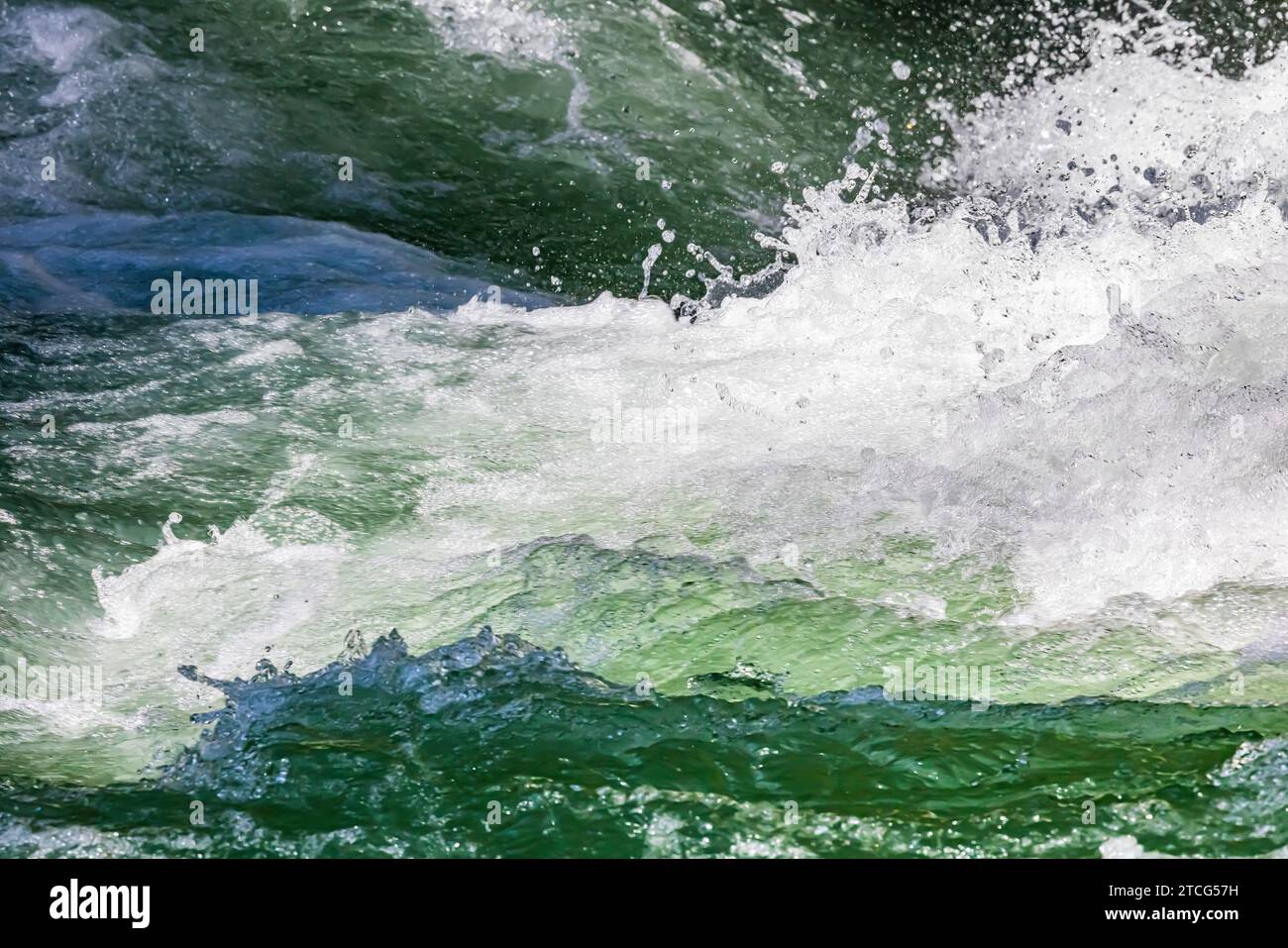The fast glacial waters of the Dosewallips River, Olympic National ...