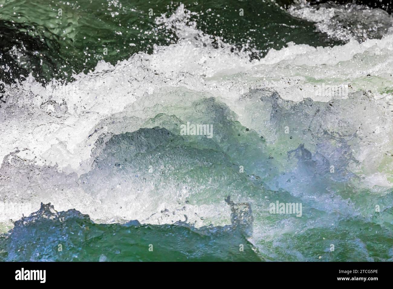The fast glacial waters of the Dosewallips River, Olympic National ...