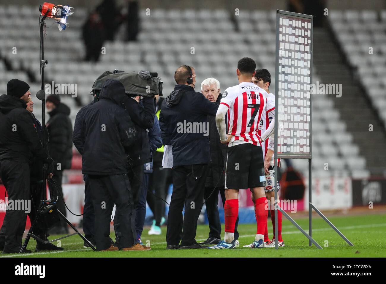 Sunderland, UK. 12th Dec, 2023. Sunderland midfielder Jobe Bellingham ...