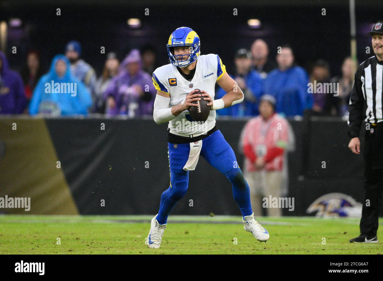 Los Angeles Rams quarterback Matthew Stafford (9) in action during the ...