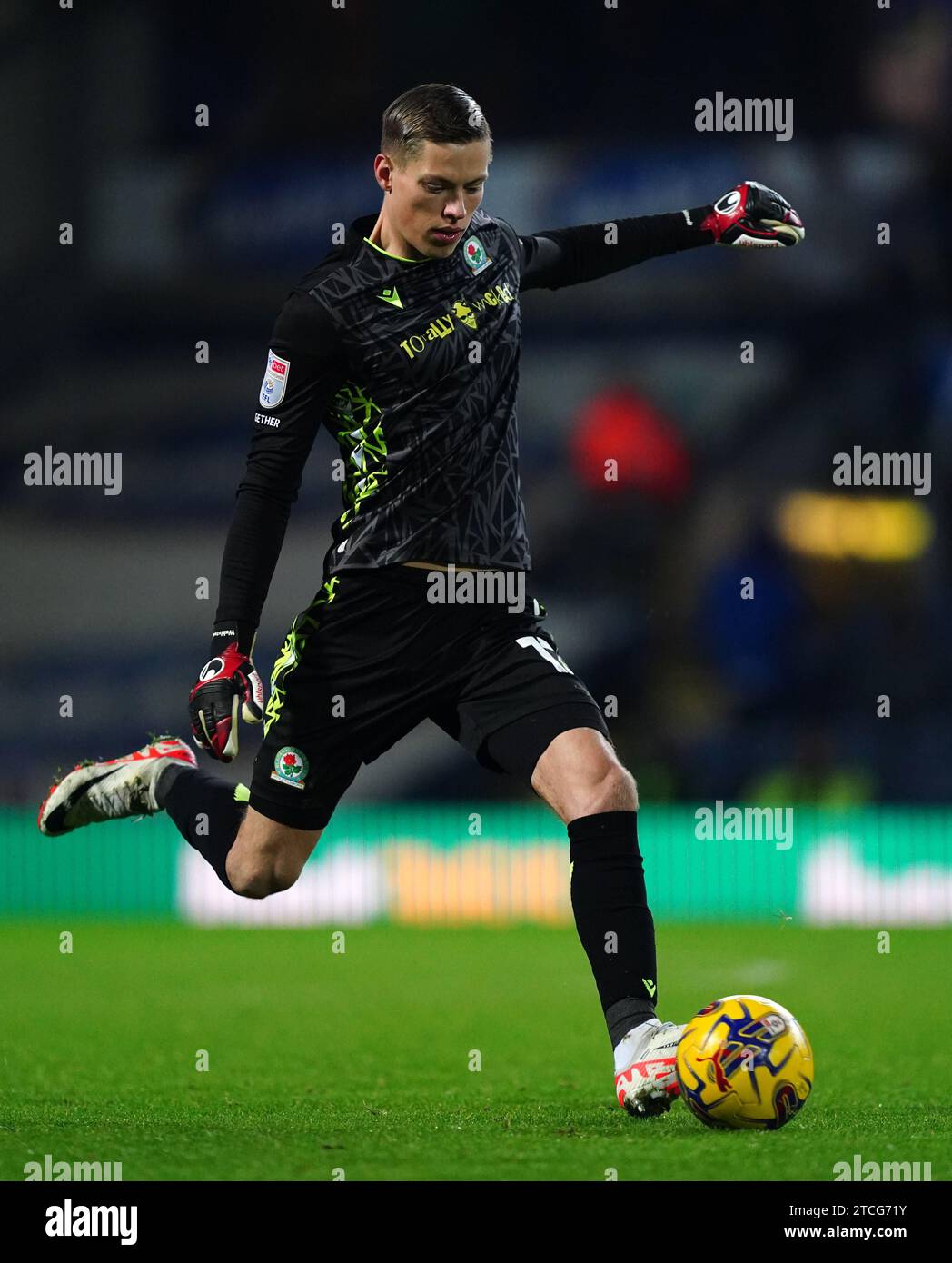 Blackburn Rovers goalkeeper Leopold Wahlstedt during the Sky Bet ...