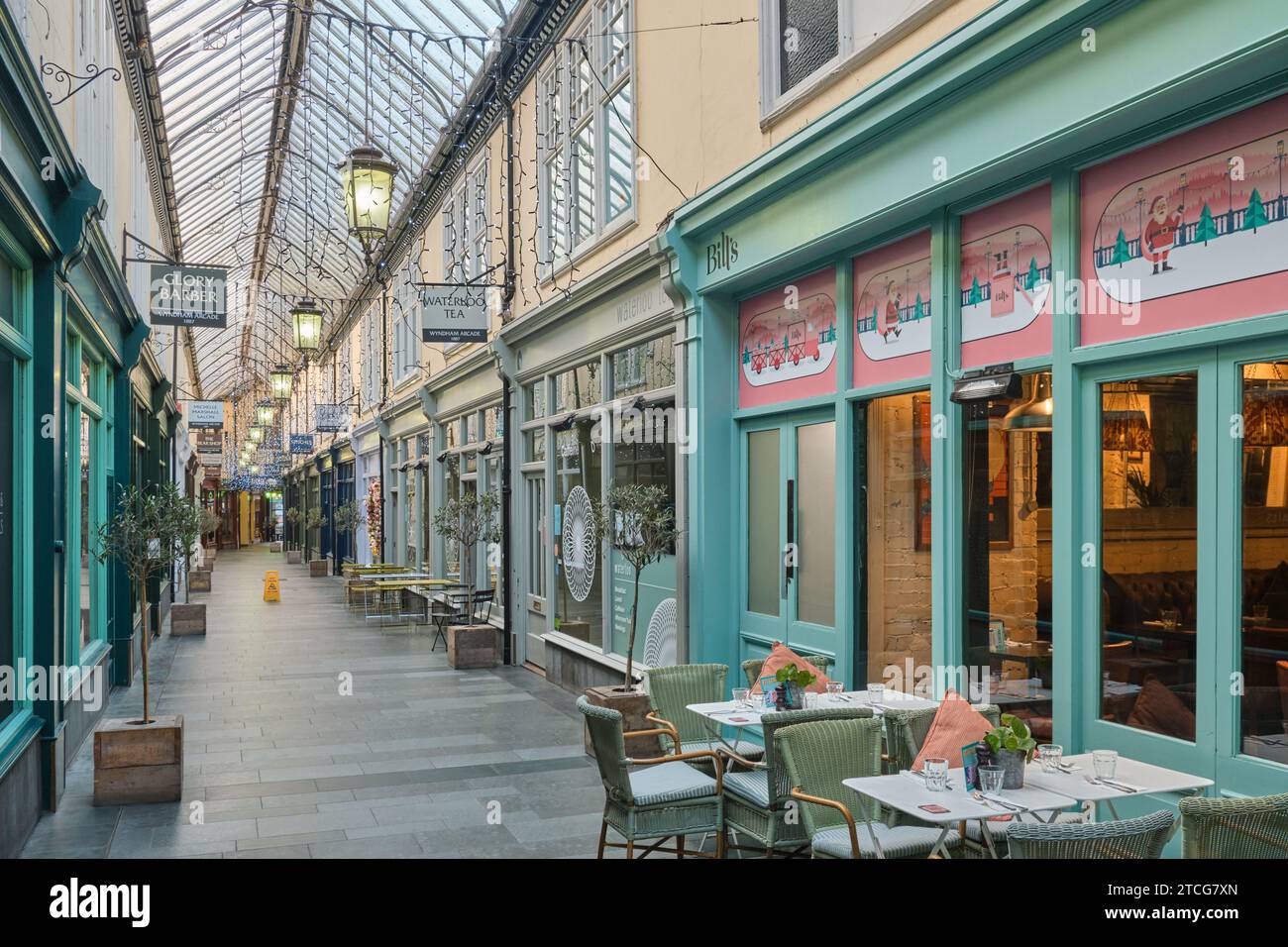 Bill's Cardiff Central Restaurant, Wyndham Arcade Stock Photo - Alamy