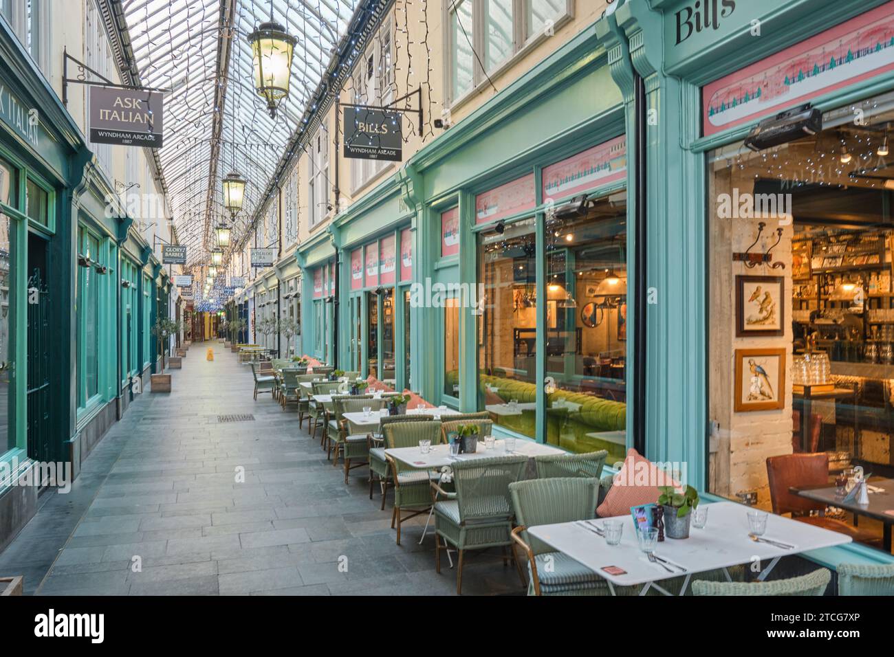 Bill's Cardiff Central Restaurant, Wyndham Arcade Stock Photo - Alamy