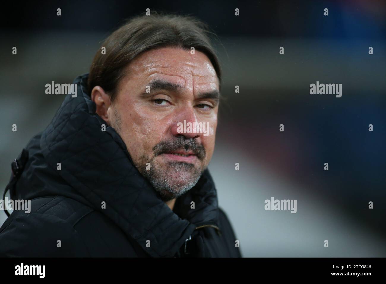 Leeds United Manager Daniel Farke during the Sky Bet Championship match ...