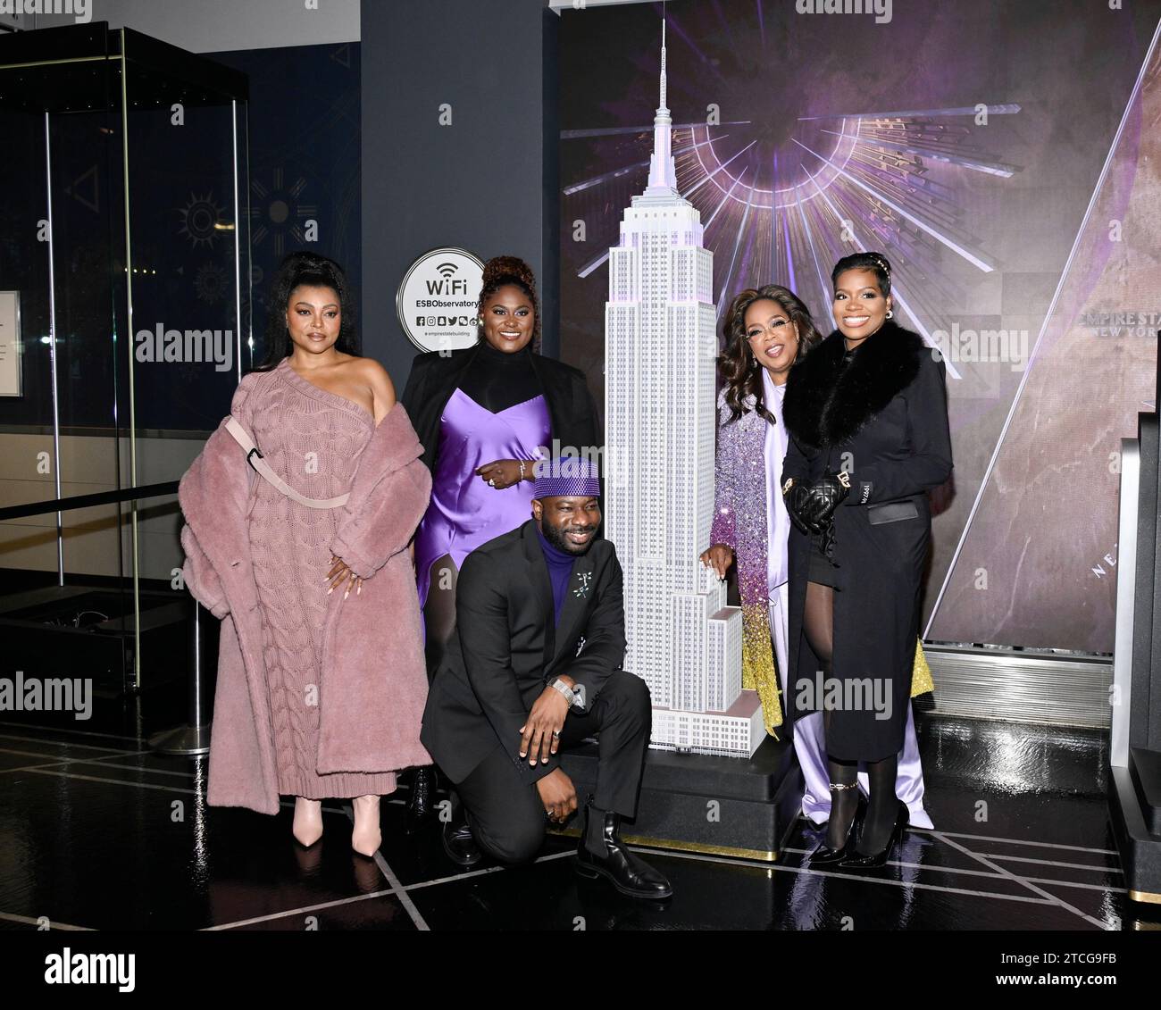 Taraji P. Henson, from left, Danielle Brooks, Blitz Bazawule, Oprah ...