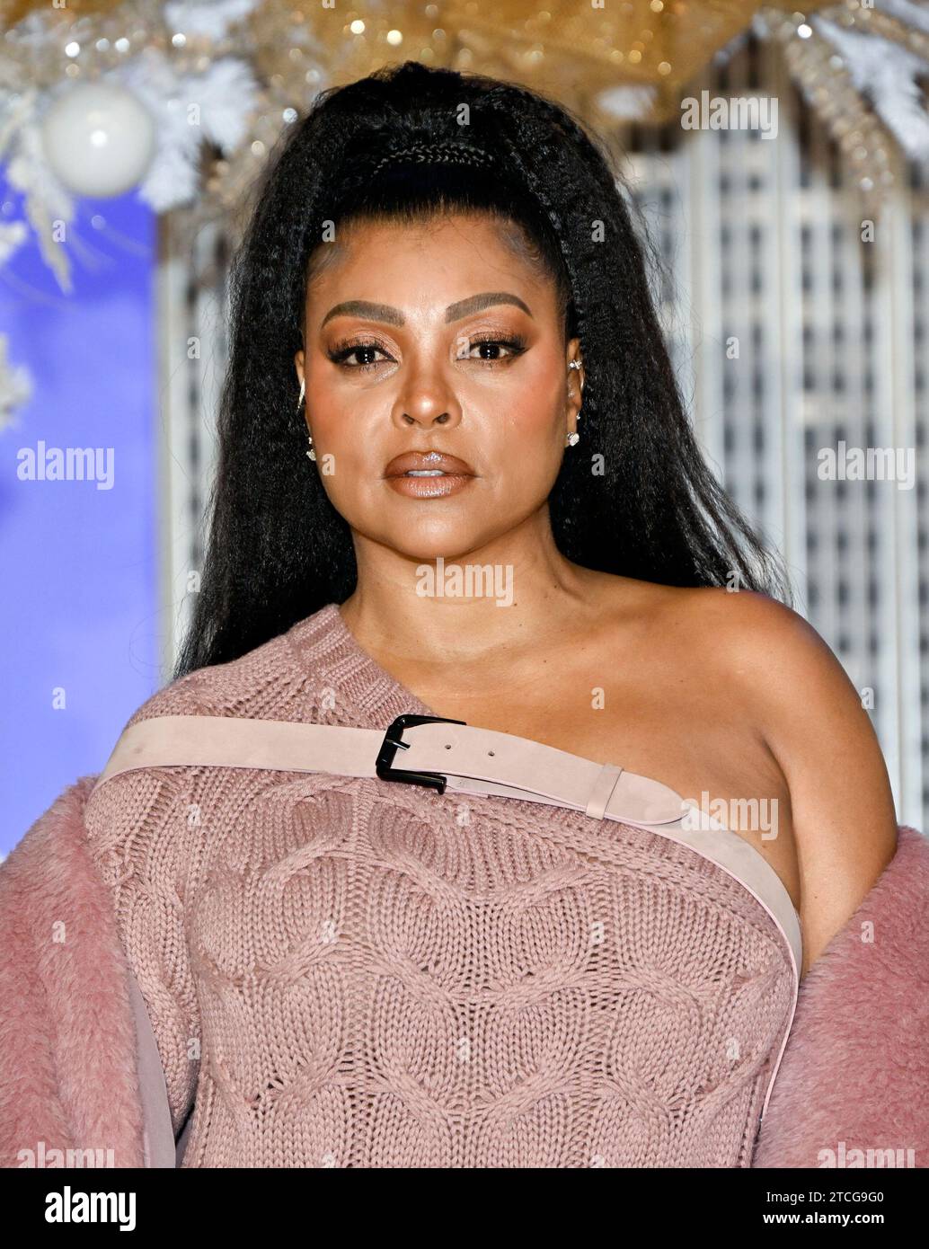 Taraji P. Henson from "The Color Purple" participates in the ceremonial ...