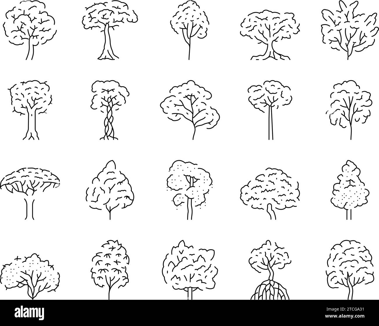Aerial forest brazil Stock Vector Images - Alamy
