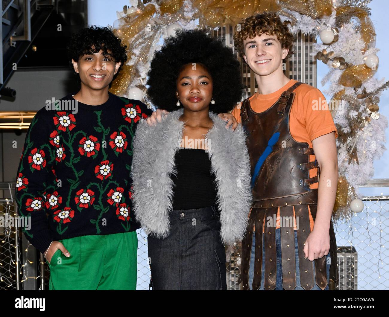 Aryan Simhadri, left, Leah Sava Jeffries and Walker Scobell from "Percy ...