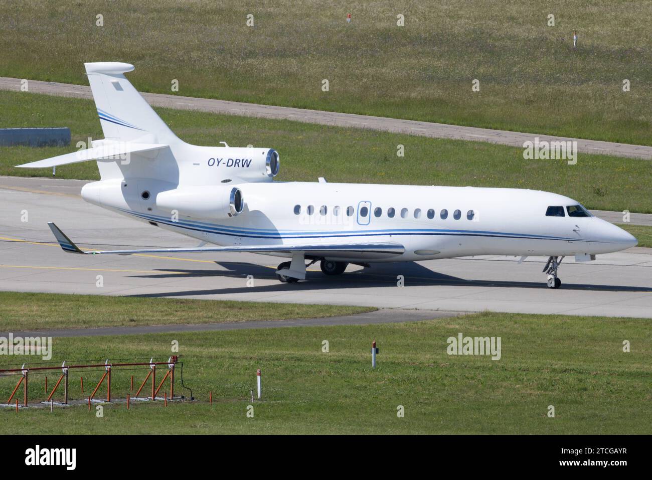 Die Dassault Falcon 7X FA7X der Fluglinie Air Alsie 6I / MMD mit der ...
