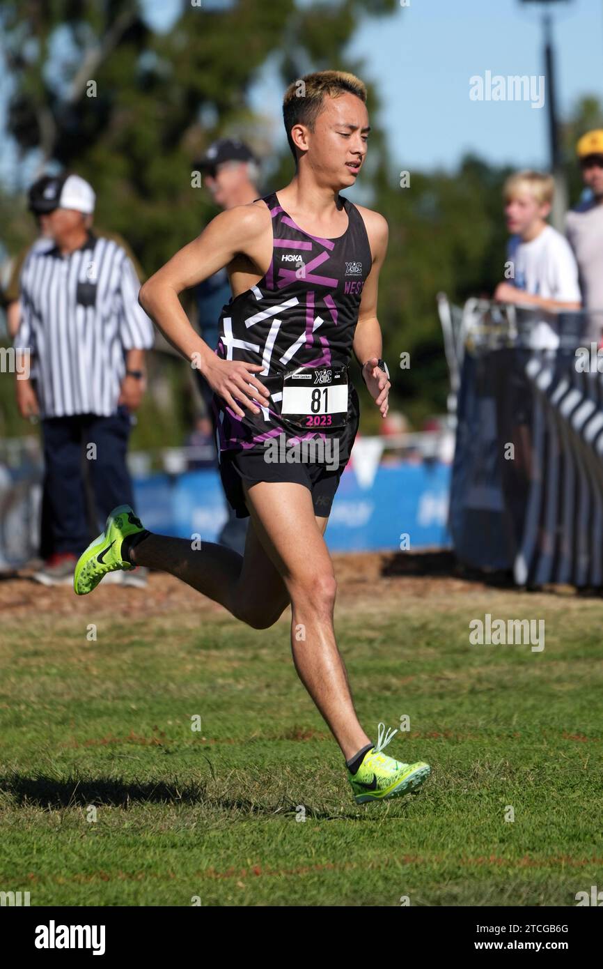 Josh Chu places 23rd in the boys race in 15:49.7 during the Foot Locker ...