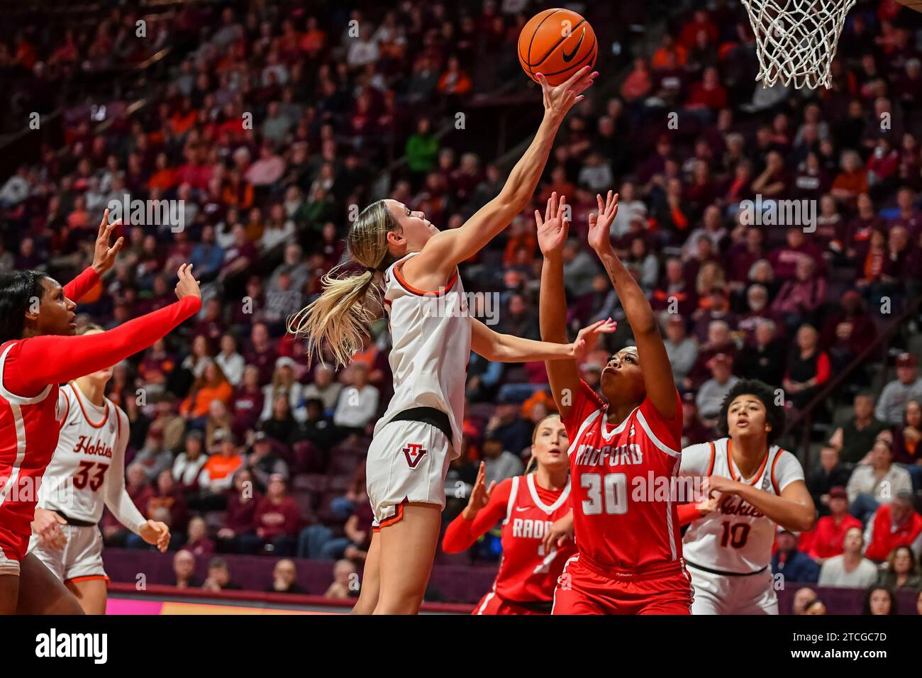 BLACKSBURG, VA - DECEMBER 10: Virginia Tech Hokies guard Carleigh ...