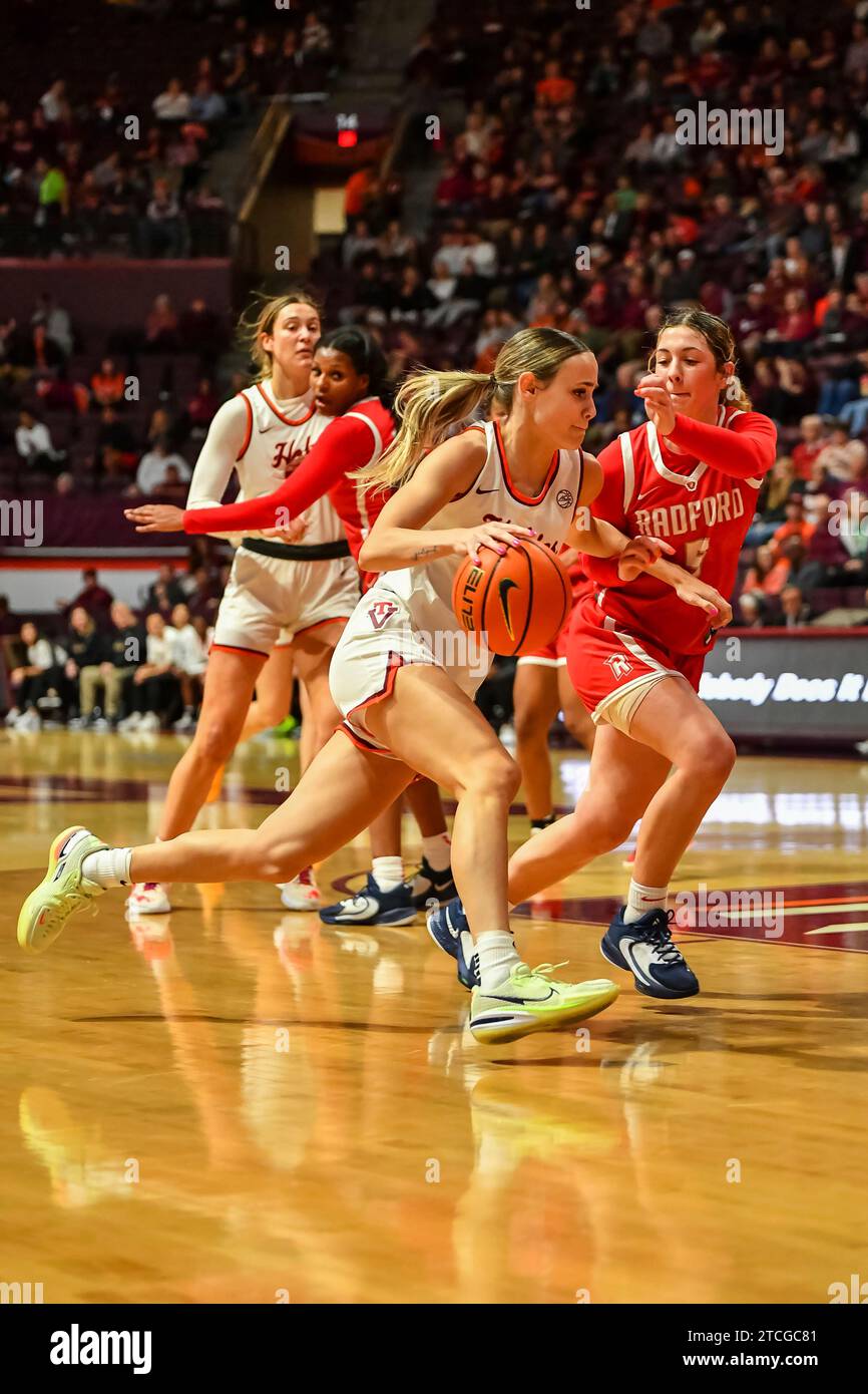 BLACKSBURG, VA - DECEMBER 10: Virginia Tech Hokies guard Carleigh ...