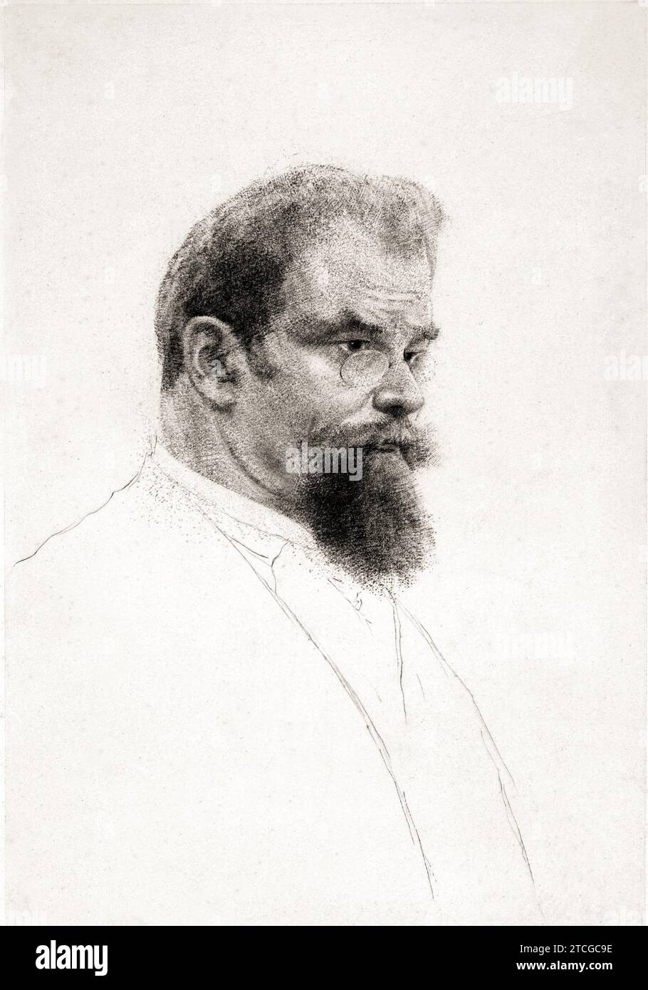 1903 , Lipsing , GERMANY : The celebrated engraver and sculptor MAX ...