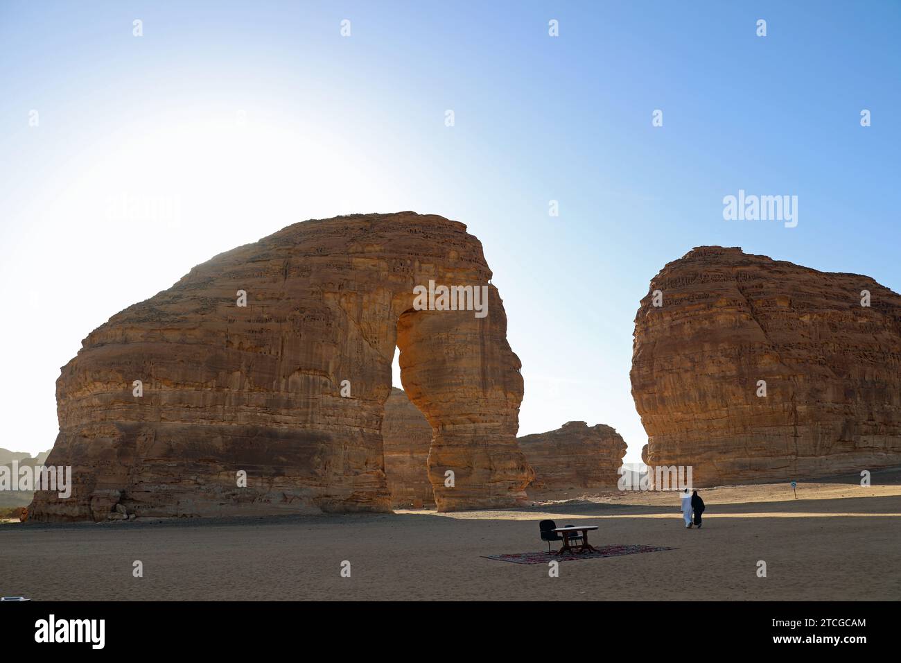 Evening at Elephant Rock in Saudi Arabia Stock Photo - Alamy