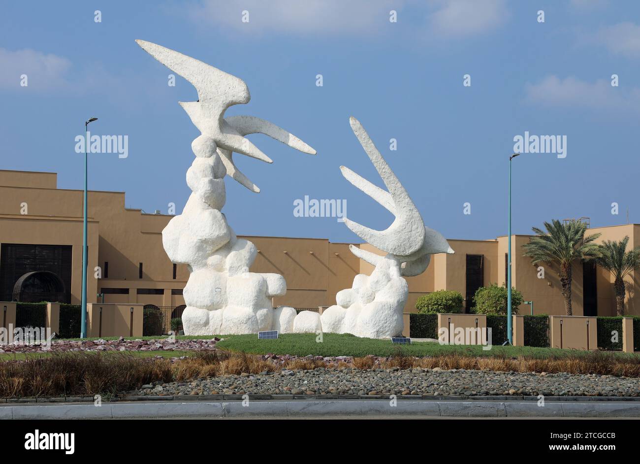 Seagull sculpture on Corniche Road in Jeddah Stock Photo - Alamy