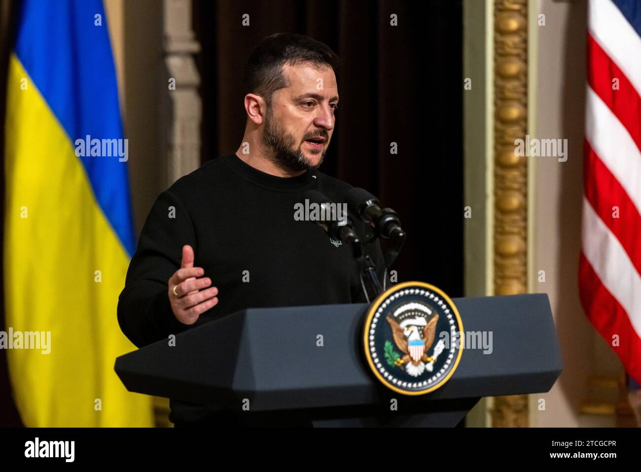 Washington, United States. 12th Dec, 2023. Ukrainian President ...