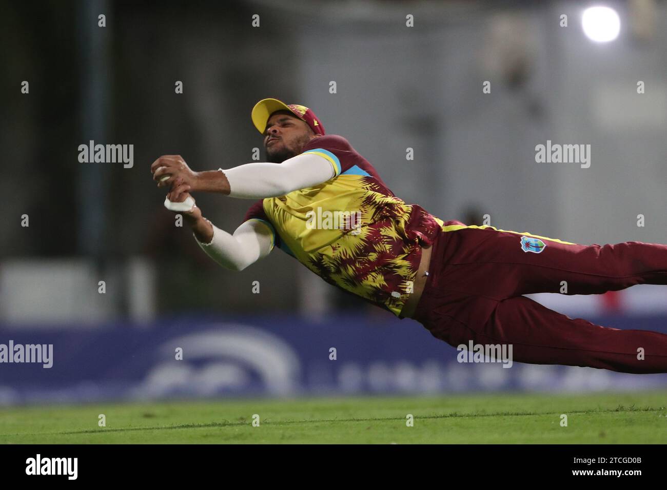 Brandon King of the West Indies catches Jos Buttler off the bowling of ...
