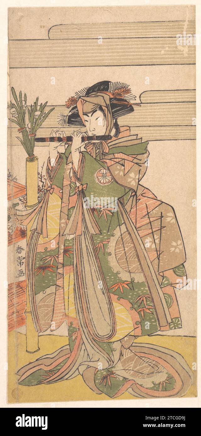 The Third Segawa Kikunojo as a Woman 1914 by Katsukawa Shunjo Stock ...