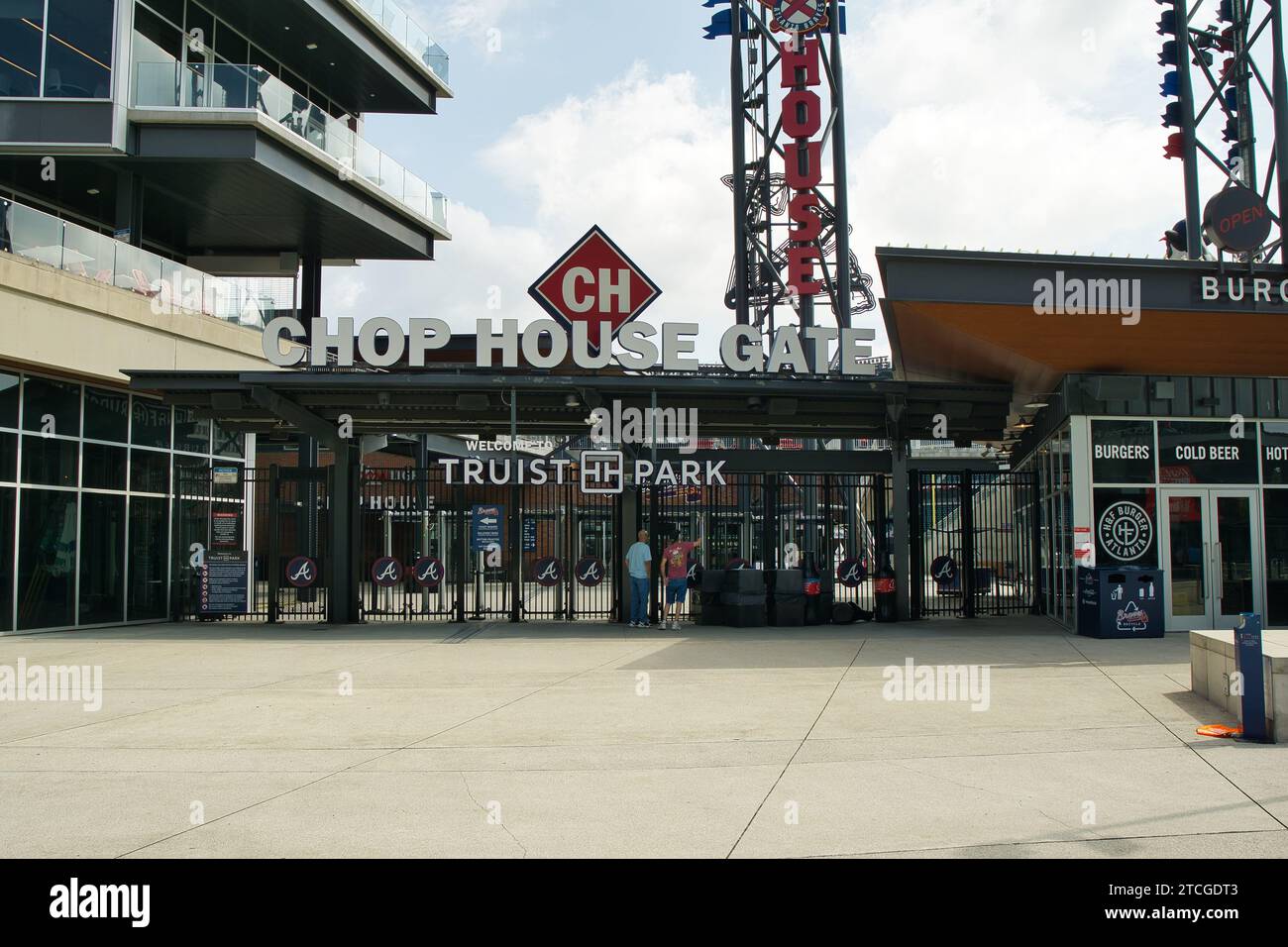 Atlanta, GA, USA: June 12,2021-An entrance to Truist Stadium in Atlanta ...