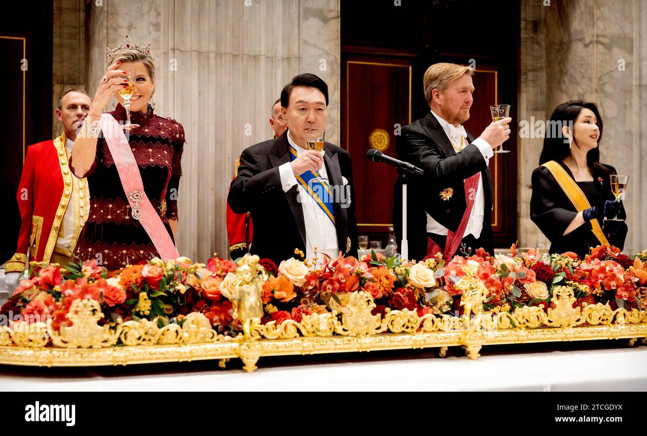 King Willem-Alexander and Queen Maxima of The Netherlands, President ...