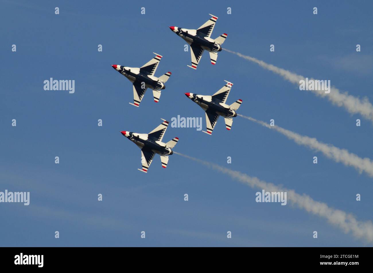Atlanta, GA, USA- October 14,2014: US Air force Thunderbird fighter ...