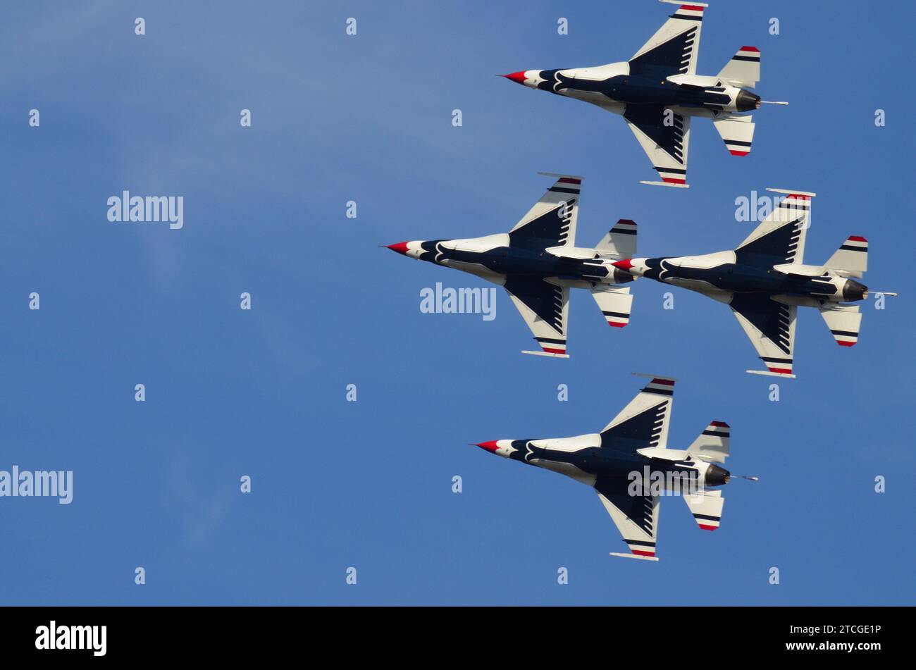 Atlanta, GA, USA- October 14,2014: US Air force Thunderbird fighter ...