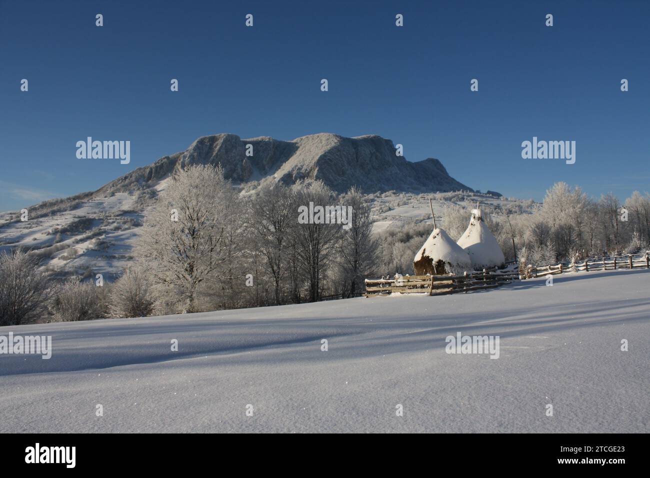 Winter in Romania Stock Photo - Alamy