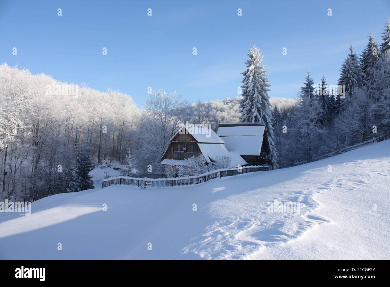 Winter in Romania Stock Photo - Alamy