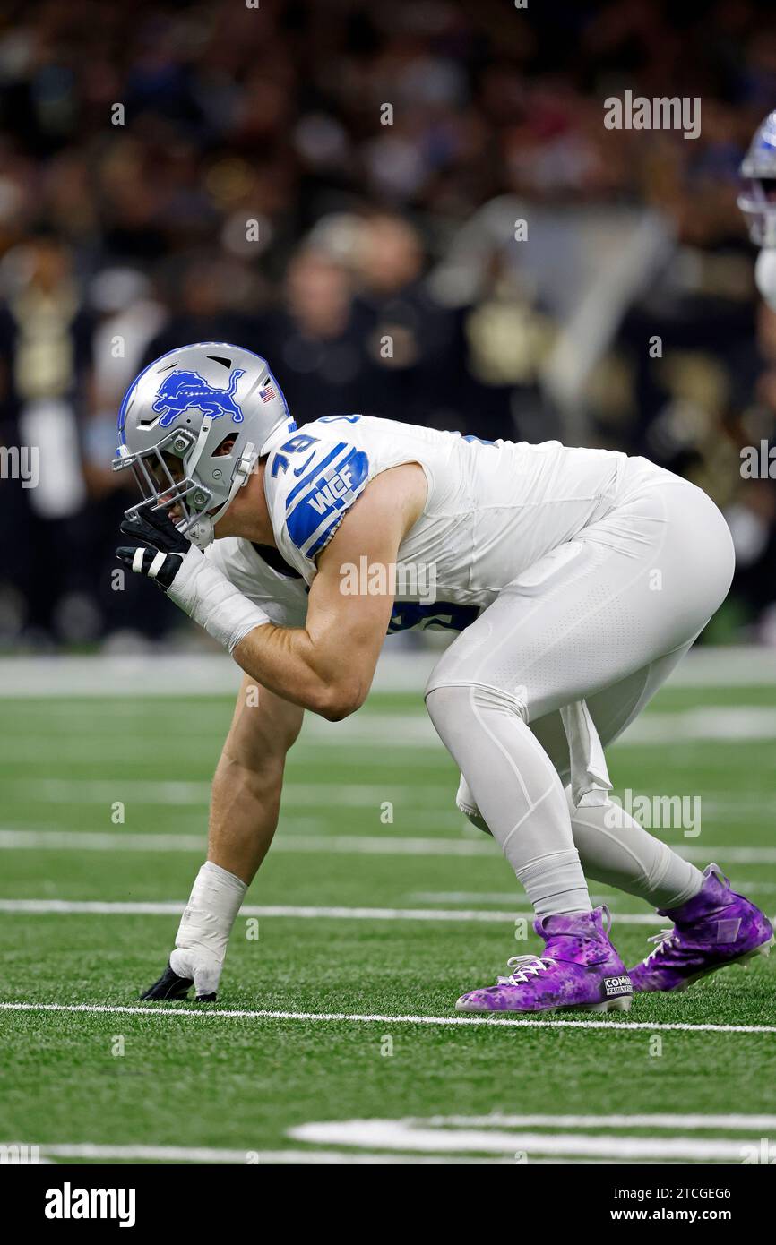 Detroit Lions defensive end John Cominsky (79) during an NFL football ...