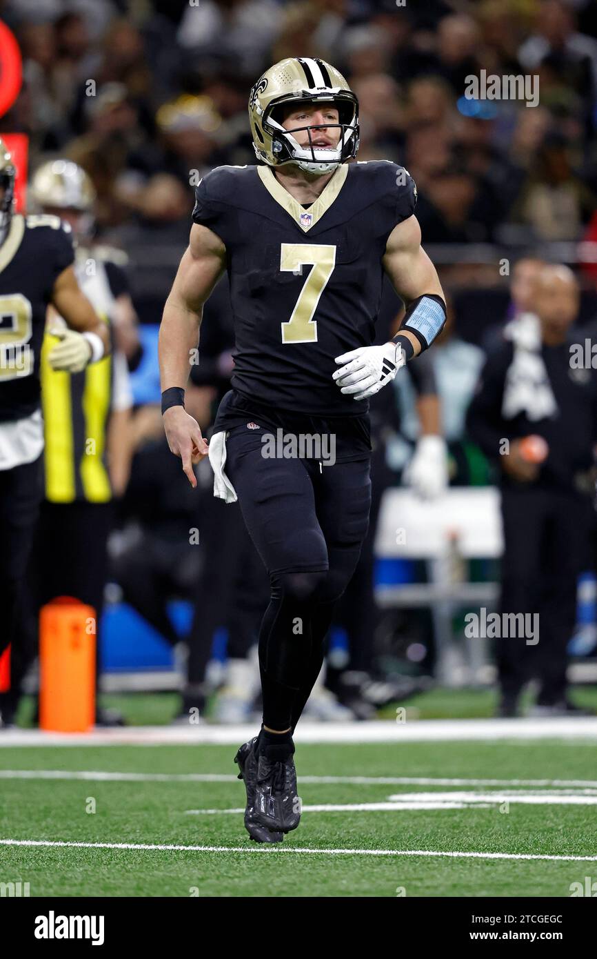 New Orleans Saints quarterback Taysom Hill (7) during an NFL football ...