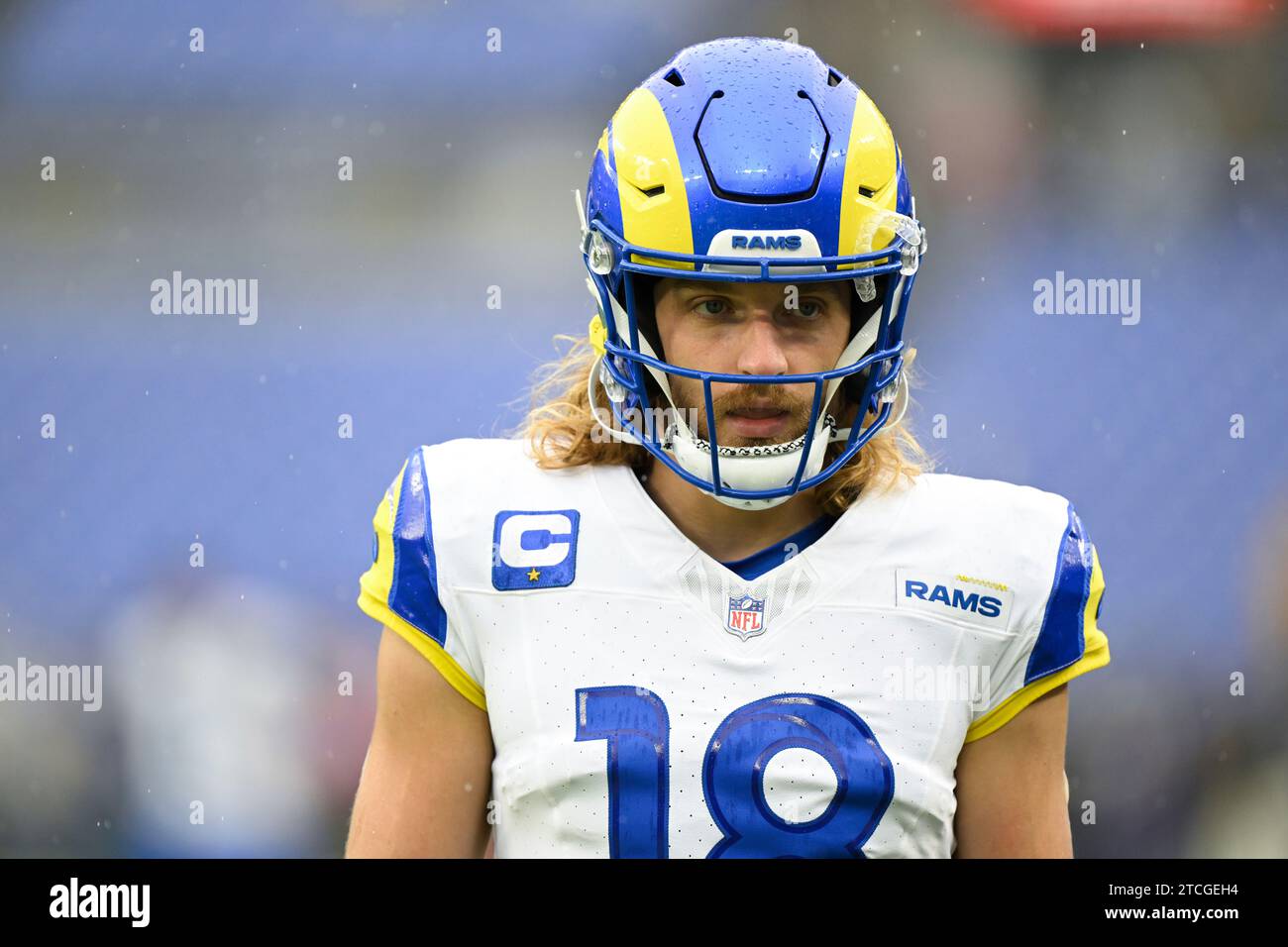 Los Angeles Rams wide receiver Ben Skowronek looks on during pre-game ...