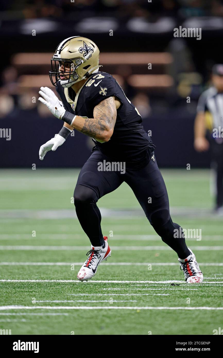 New Orleans Saints defensive end Niko Lalos (57) during an NFL football ...