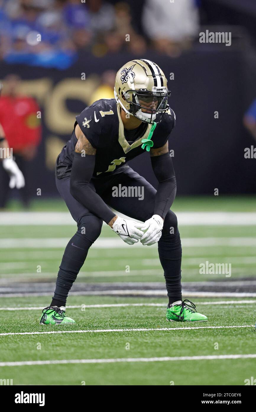 New Orleans Saints cornerback Alontae Taylor (1) during an NFL football ...