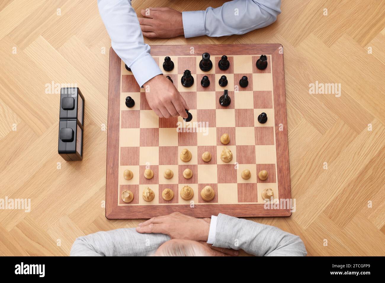 Wooden chess men hi-res stock photography and images - Alamy