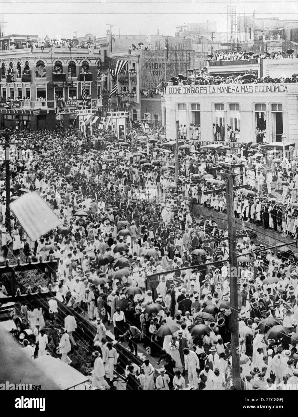 07/31/1917. Puerto Rico in the War - a Puerto Rican regiment marching ...