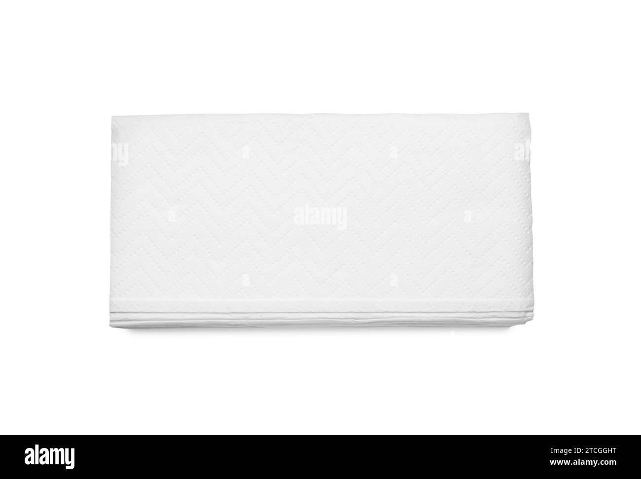 Stack of paper towels isolated on white, top view Stock Photo - Alamy