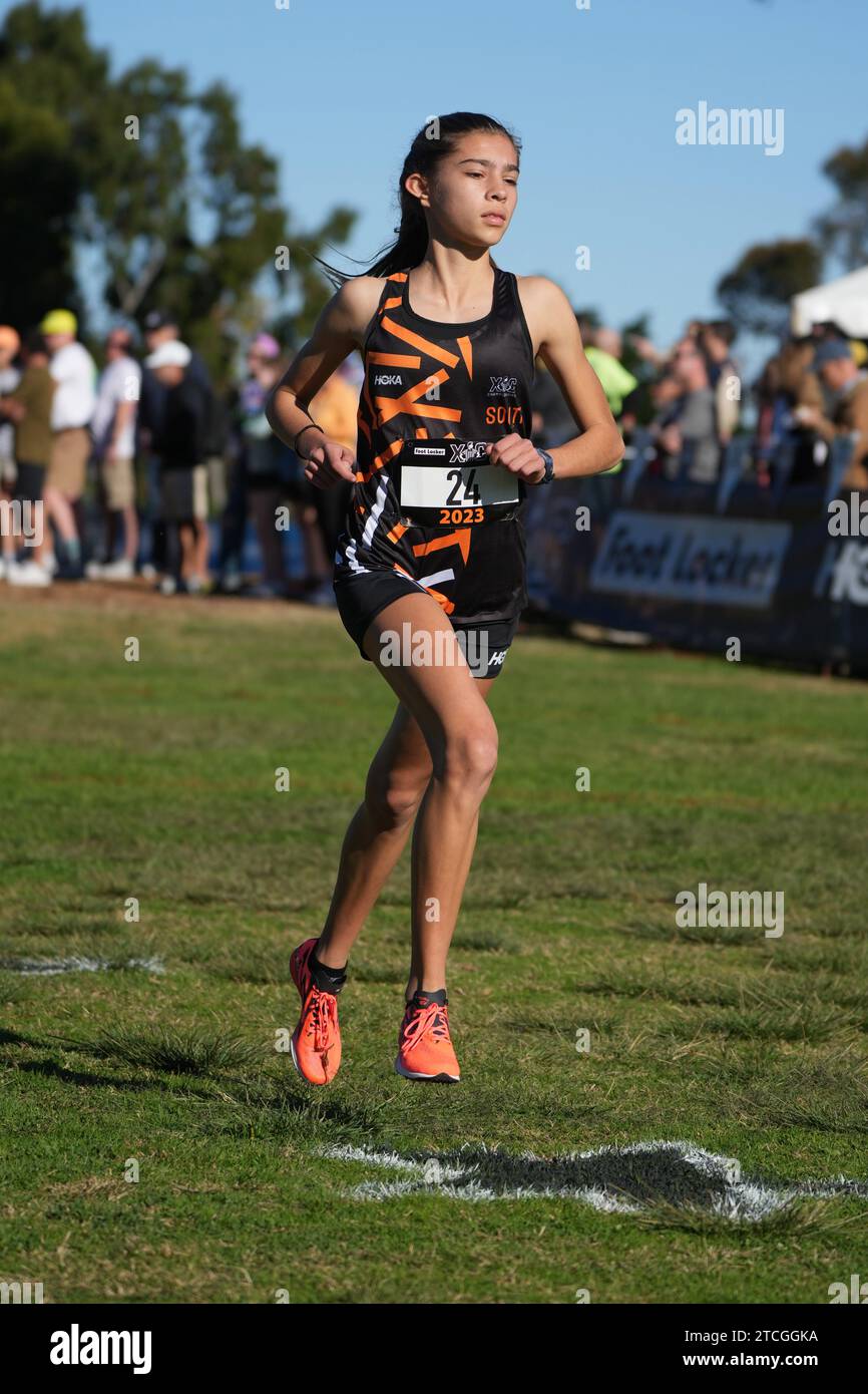 San Diego, United States. 09th Dec, 2023. Claire Stegall runs in the ...