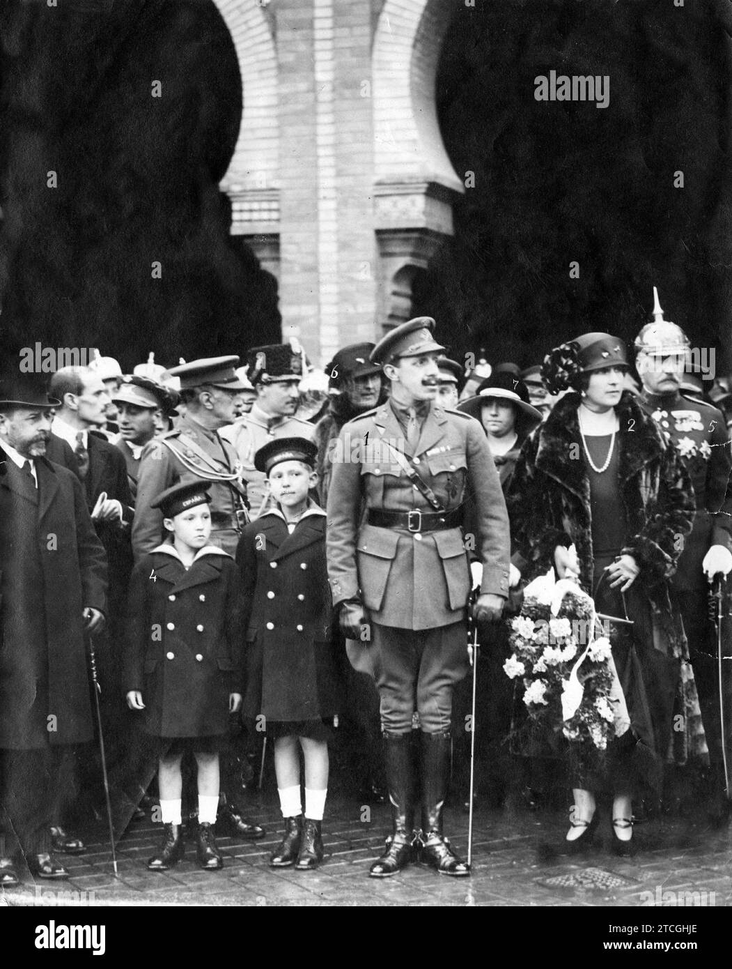 03/31/1923. Ss.Mm. the Kings, Don Alfonso Xiii and Doña Victoria ...