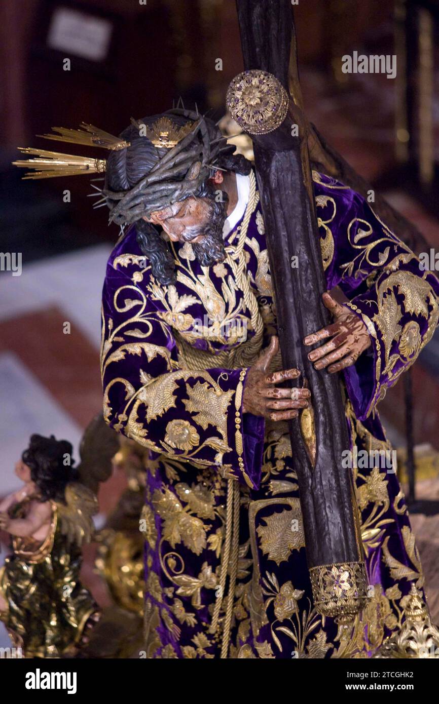 Seville, 03/19/2008. Our father Jesus of great power with the tunic of ...