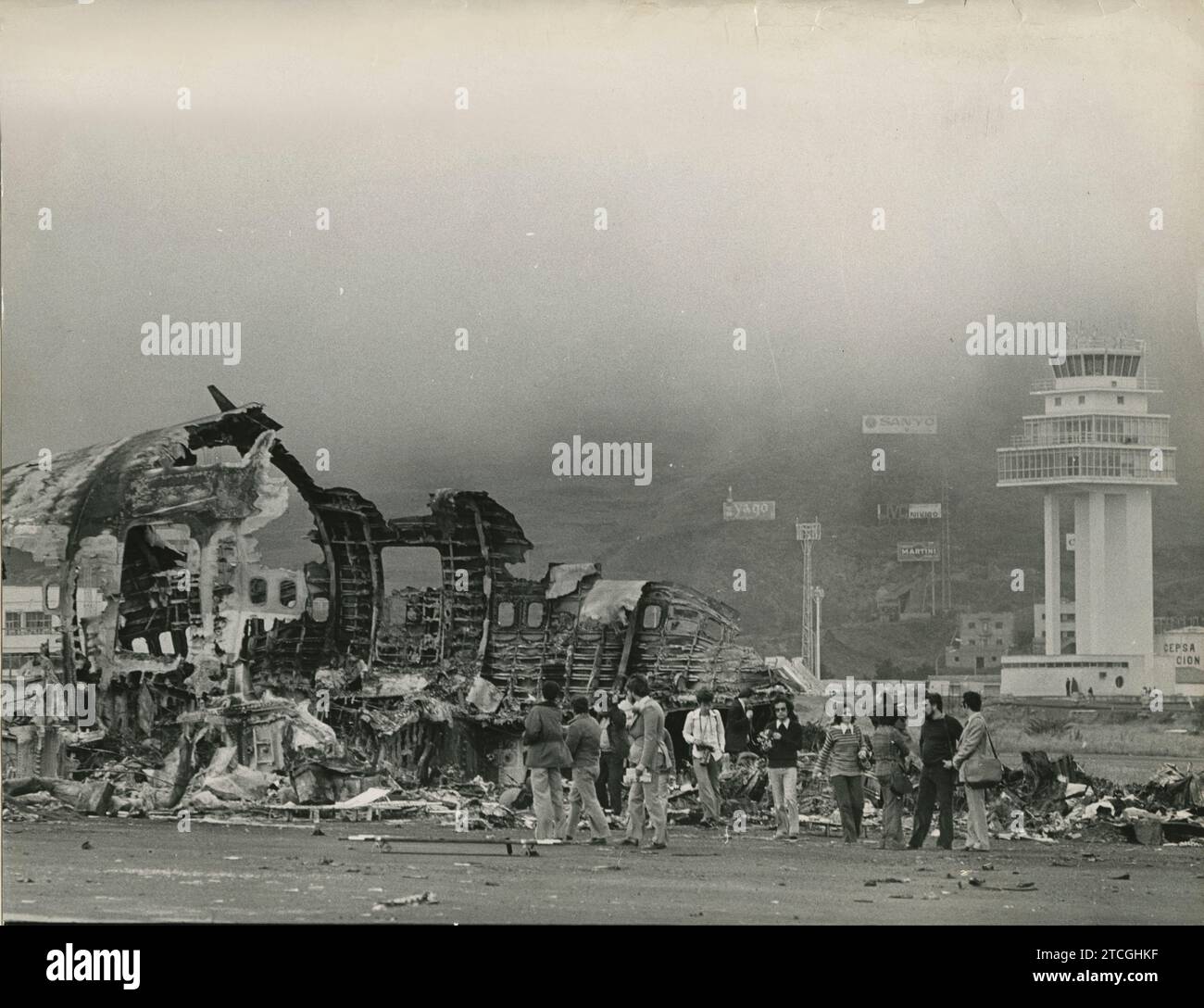 San Cristóbal de La Laguna (Santa Cruz de Tenerife), 03/28/1977. Air ...