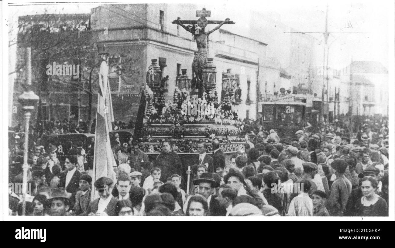 Christ of Saint Augustine. Primitive image that burned in an ...