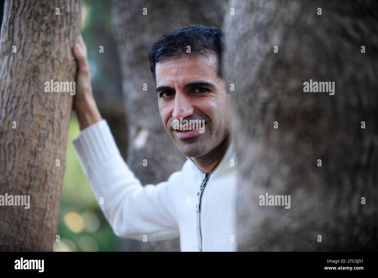 Barcelona. 12/09/2013. Interview with Formula 1 driver Marc Gene ...