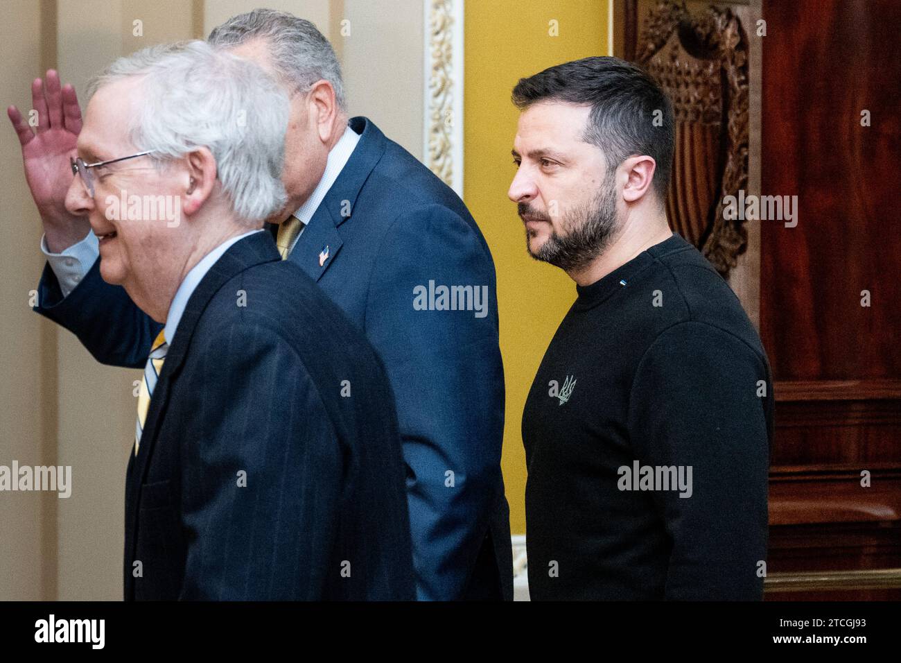 Washington, United States. 12th Dec, 2023. Volodymyr Zelenskyy walking ...