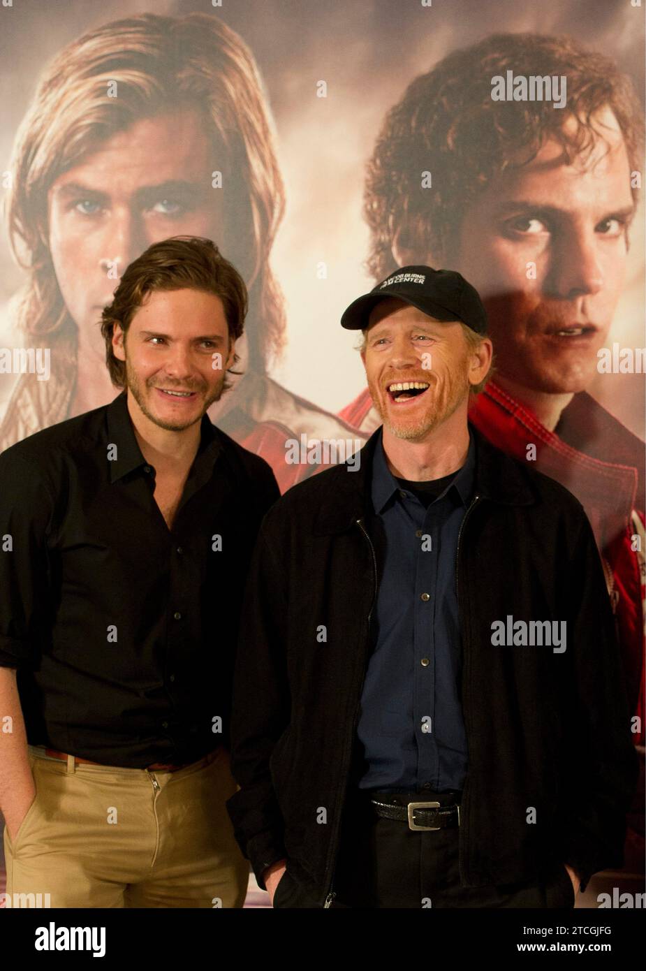 The British director Ron Howard and the Spanish actor Daniel Brühl ...