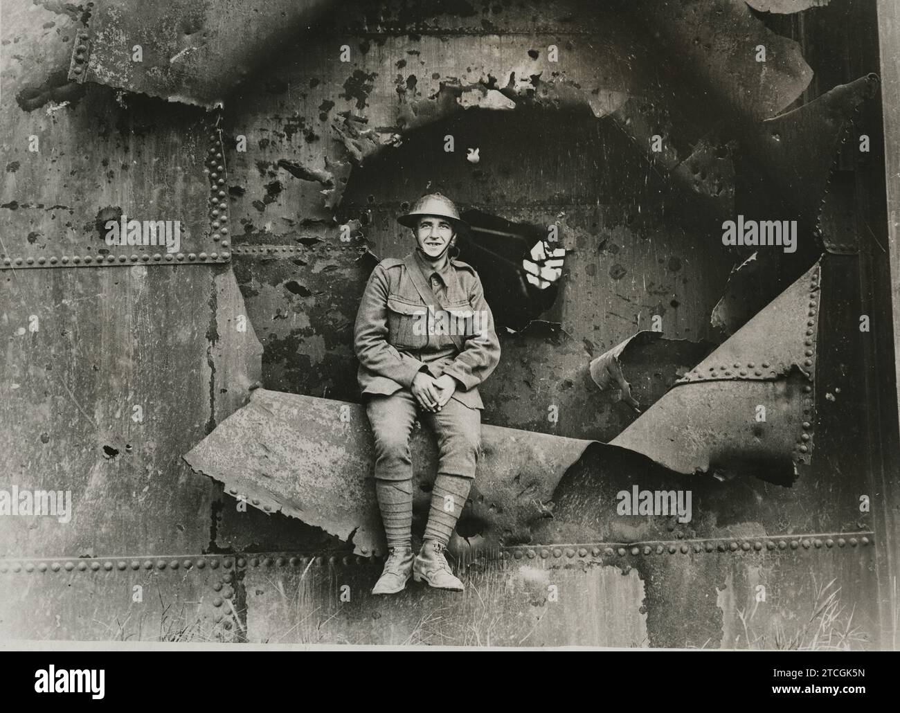 United Kingdom. September 1917. On the English front. Breach opened in ...